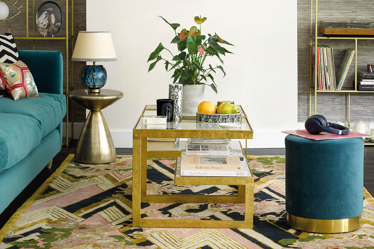 Blue and Gold Statement Pieces For Your Living Room From Oka, Barker ...