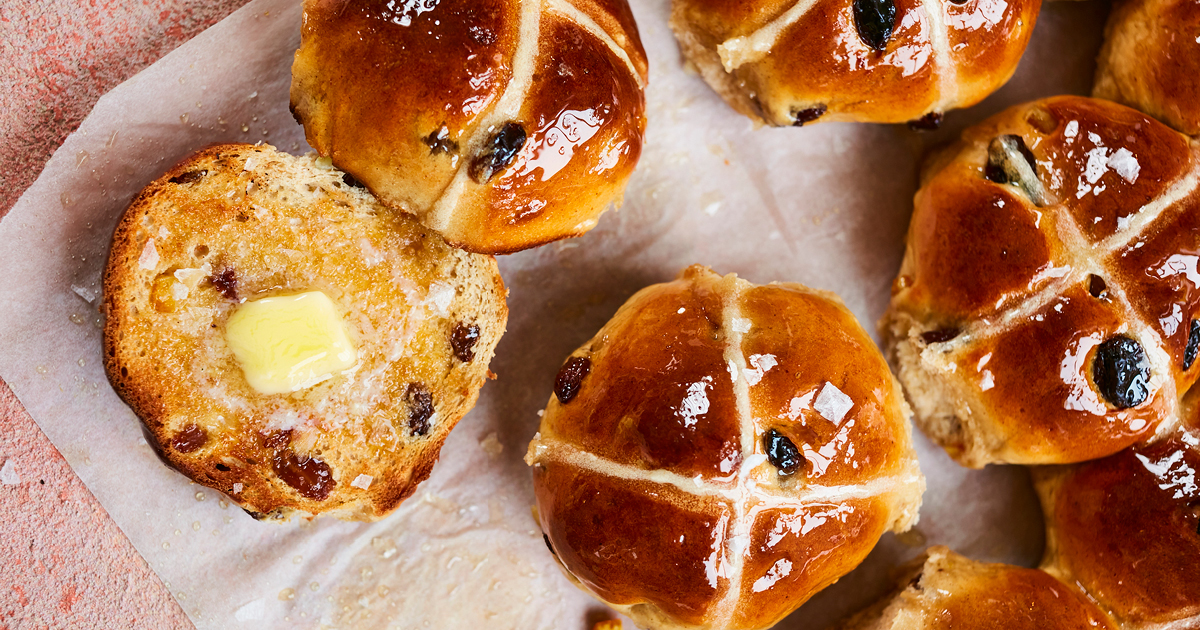 Classic Hot Cross Buns | Living North