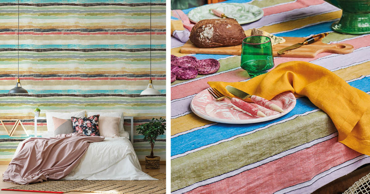 Colourful Striped Homewares from Rowen Homes, Fenwick, Ossiki and More ...