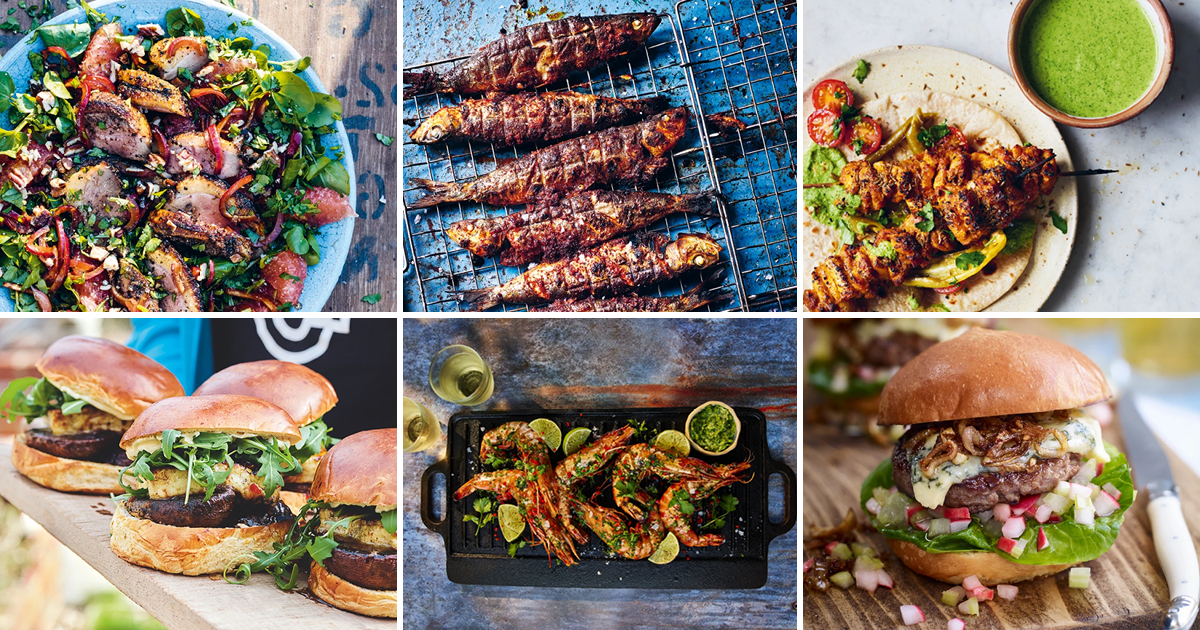 Barbecue Recipes Ideas including Halloumi Burgers, Skewers and Salads ...