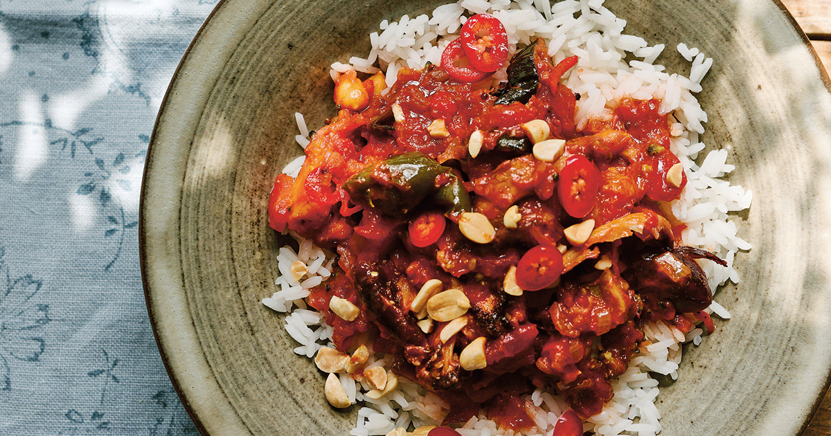 How to Make Peanut and Tamarind Vegetable Curry with Mint and Dates ...