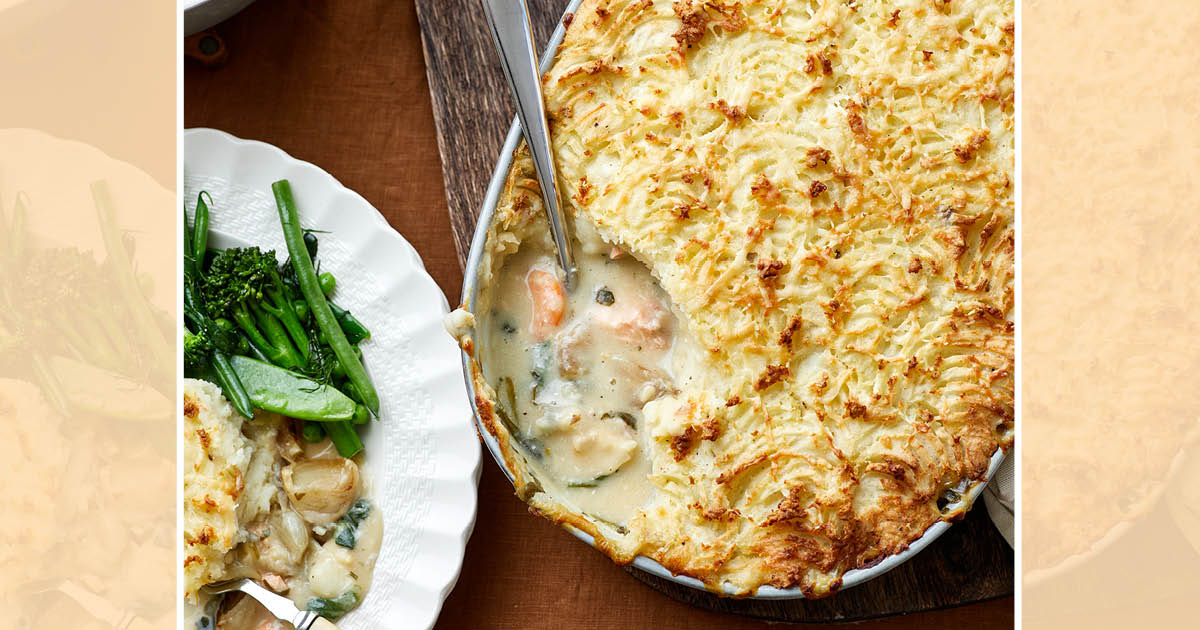 Recipe for Classic Fish Pie Using UK Shallots | Living North