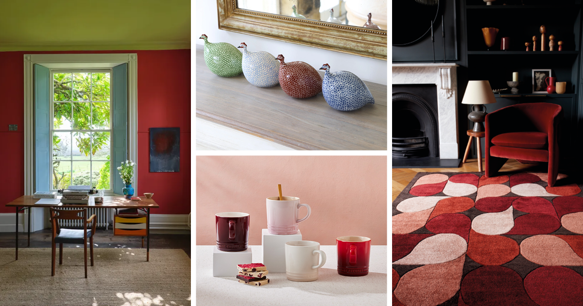 Red Home Accessories from David Hunt, Heals and Nest | Living North