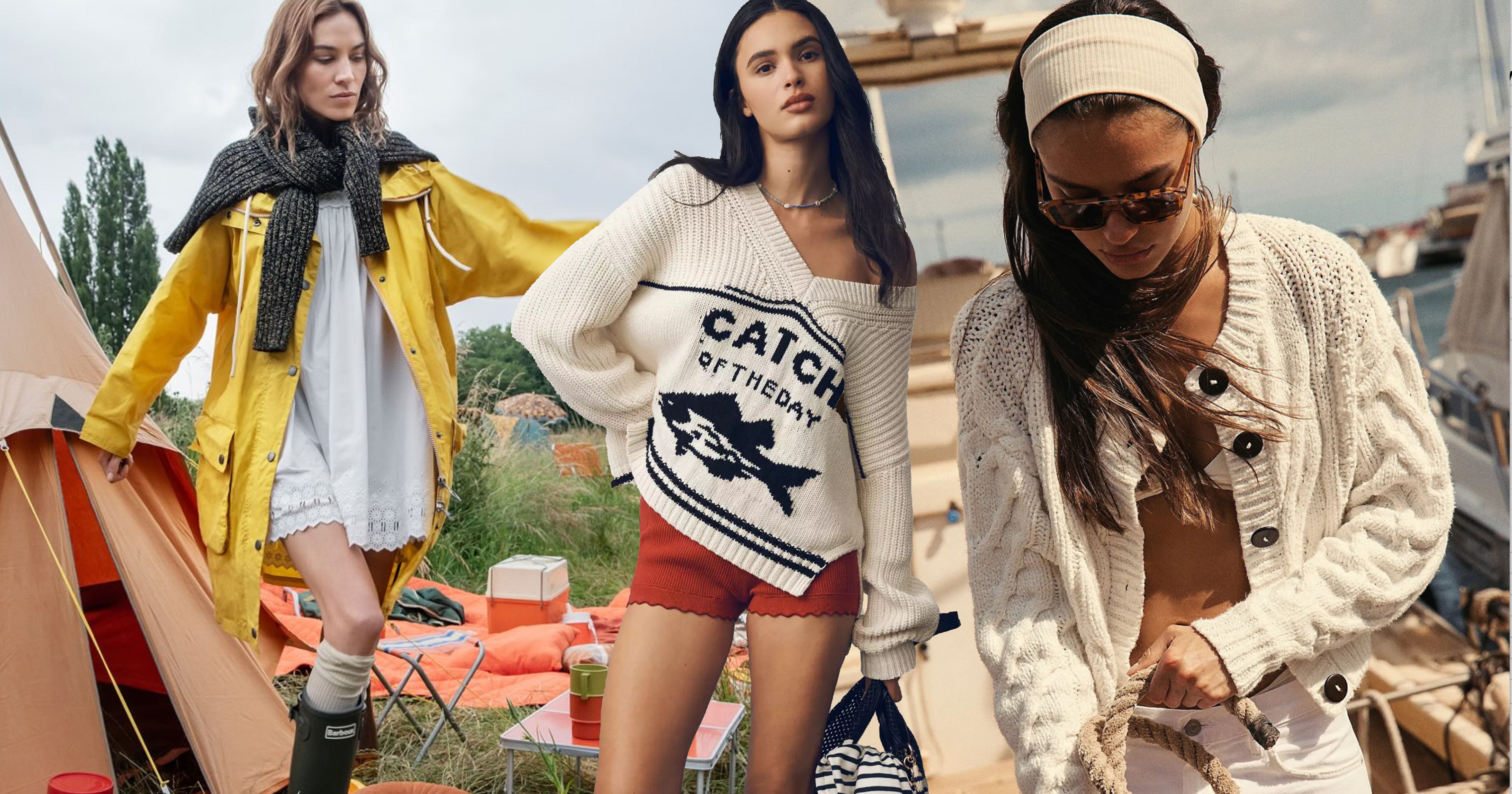 Fisherman core fashion including cable knitwear from Superdry, Zara ...