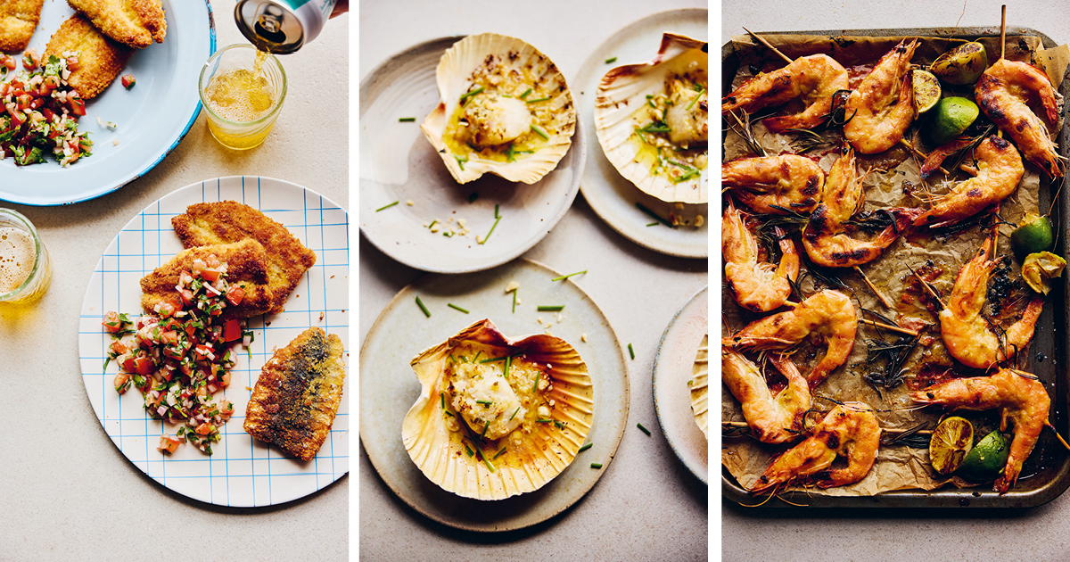 Easy Summer Fish Recipes including Sardines, Scallops and Prawns ...