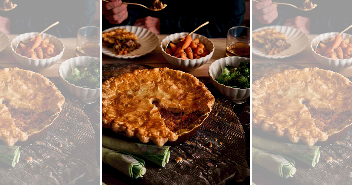 Easy Venison and Leek Pie Recipe with Carrots and Red Wine | Living North